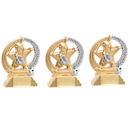 Set 3 Trofee Fotbal Personalizate, 13 cm - eMAG.ro