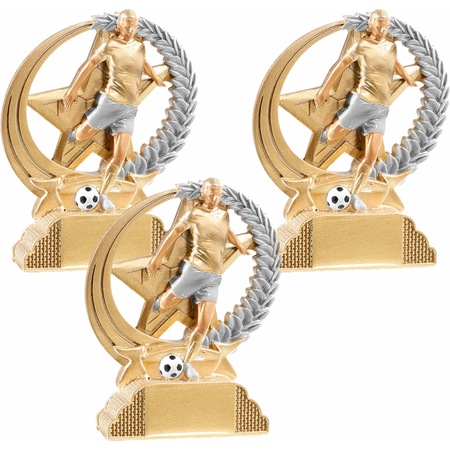 Set Trei Trofee Fotbal, 13 cm - eMAG.ro