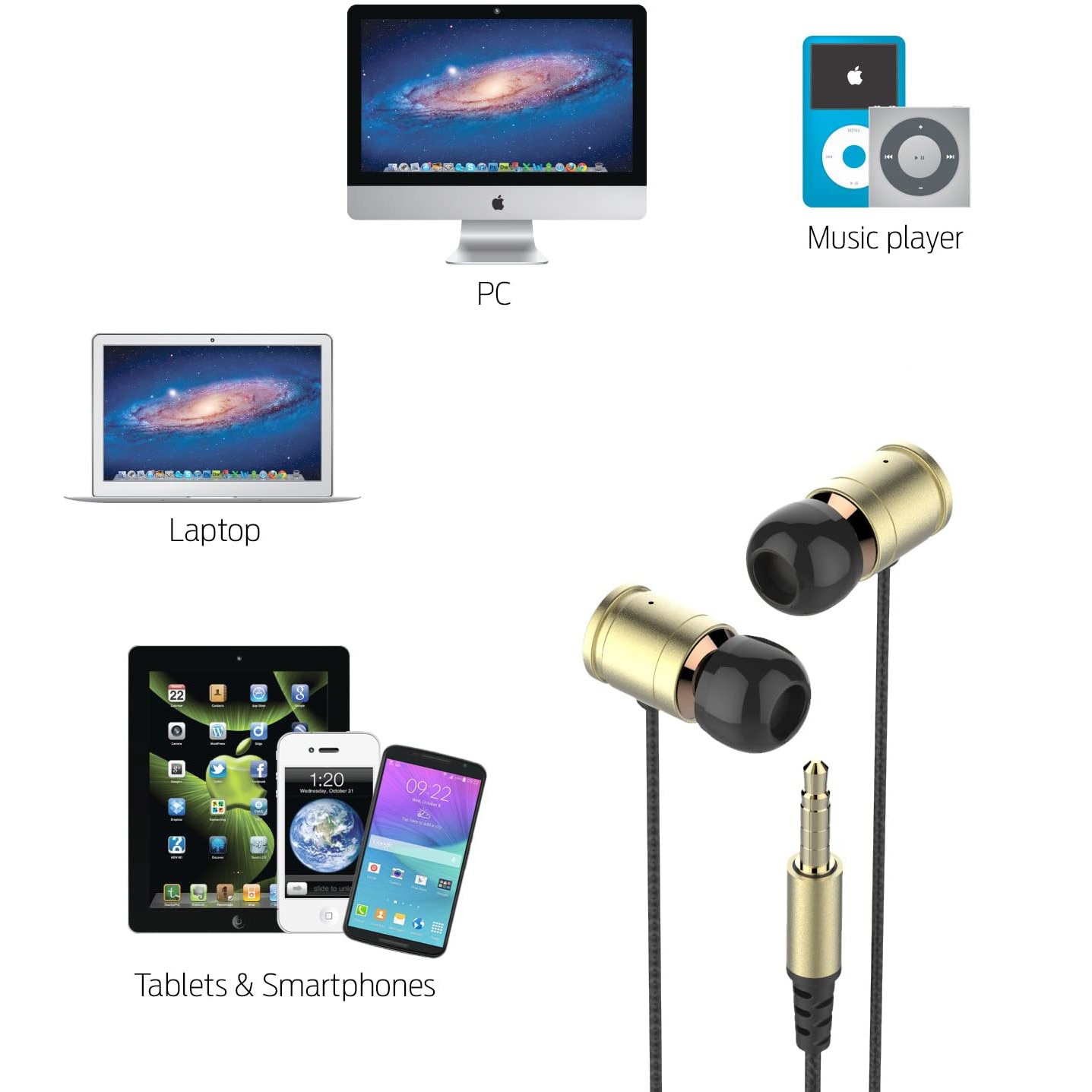Casti Gaming Kworld In-Ear S25 - eMAG.ro