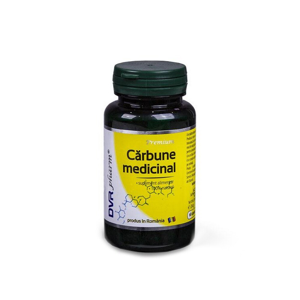 Supliment nutritiv, DVR Pharm, Carbune medicinal, set 1+1 - eMAG.ro