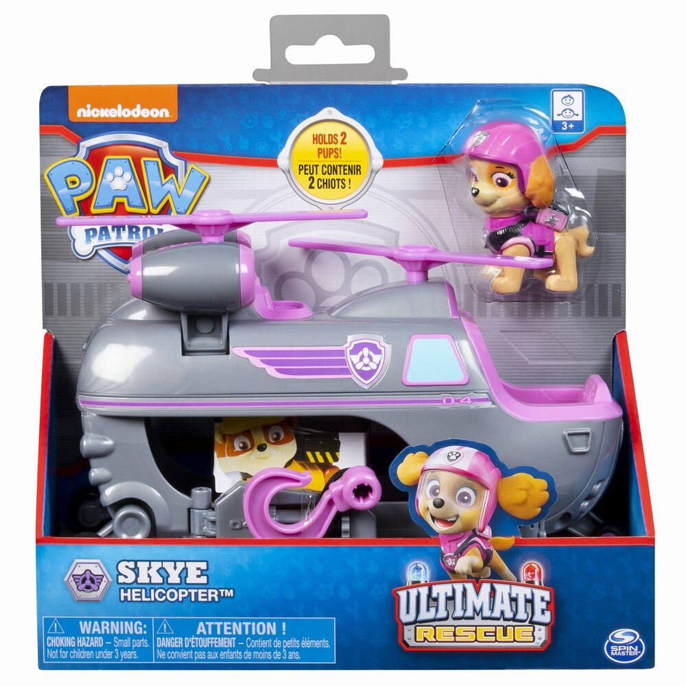 Set figurina cu vehicul Paw Patrol - Ultimate Rescue, Skye, elicopter ...