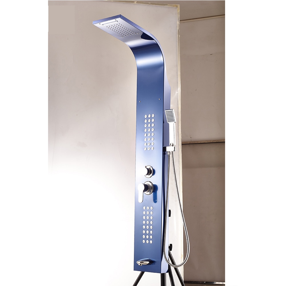 Panou dus hidromasaj 4 functii bleu satin TRENDY S - eMAG.ro