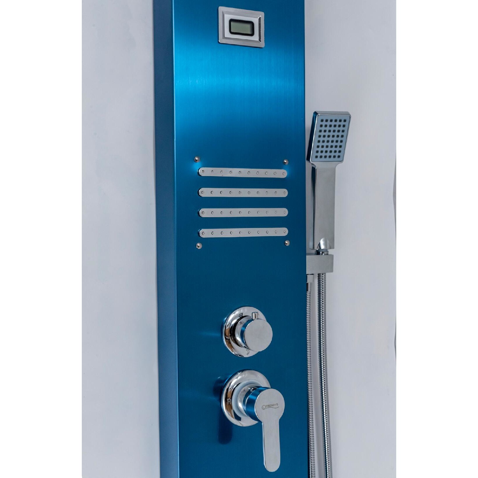 Panou dus hidromasaj 5 functii bleu satin cu termometru TRENDY S - eMAG.ro