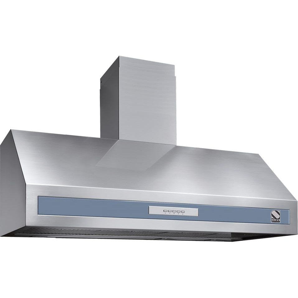 Hota decorativa STEEL Genesi 120, 120 cm, 1 motor, 4 viteze, 900 m3/h ...