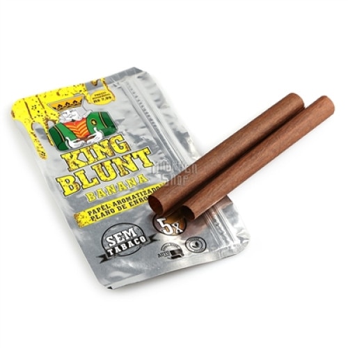 King Blunt,Set 5 foite blunt din plante cu aroma de banane - eMAG.ro
