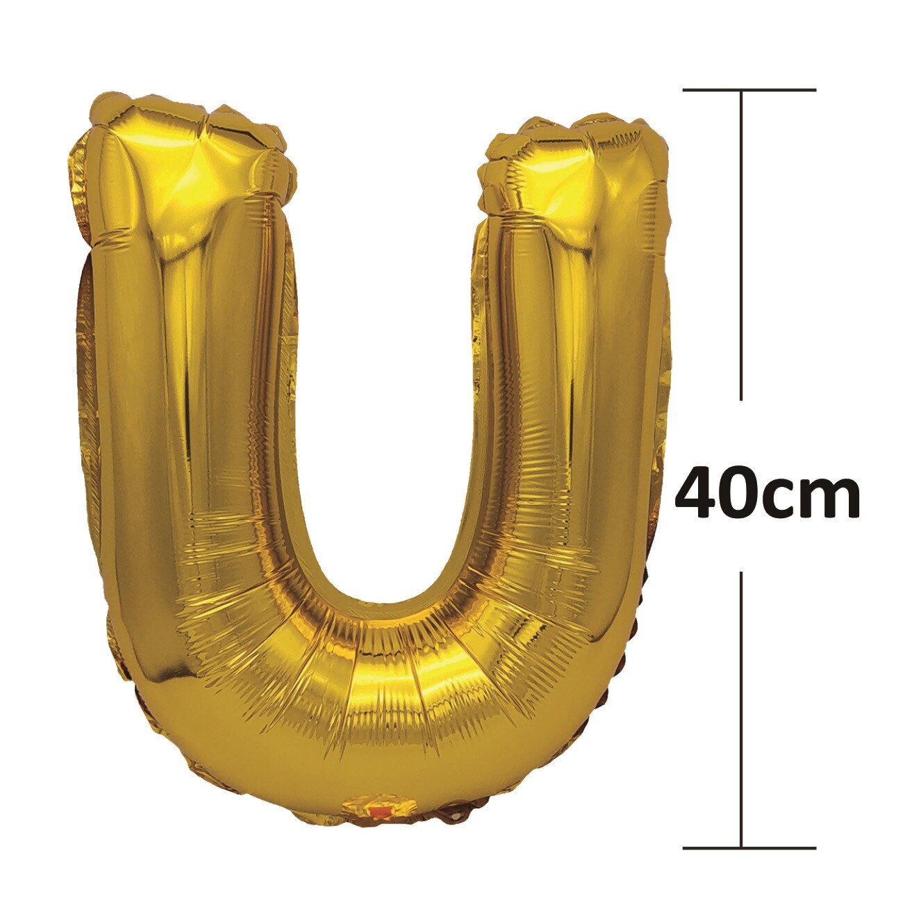 Balon din folie metalizata aurie, Mirific Party, Litera U, 40 cm, Gold ...