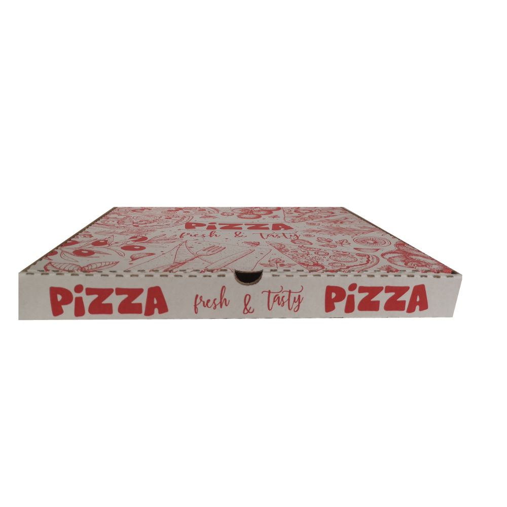 Set 100 Cutii Pizza Corolla Packaging, 24x3.5x24 cm, Model Pizza Fresh ...