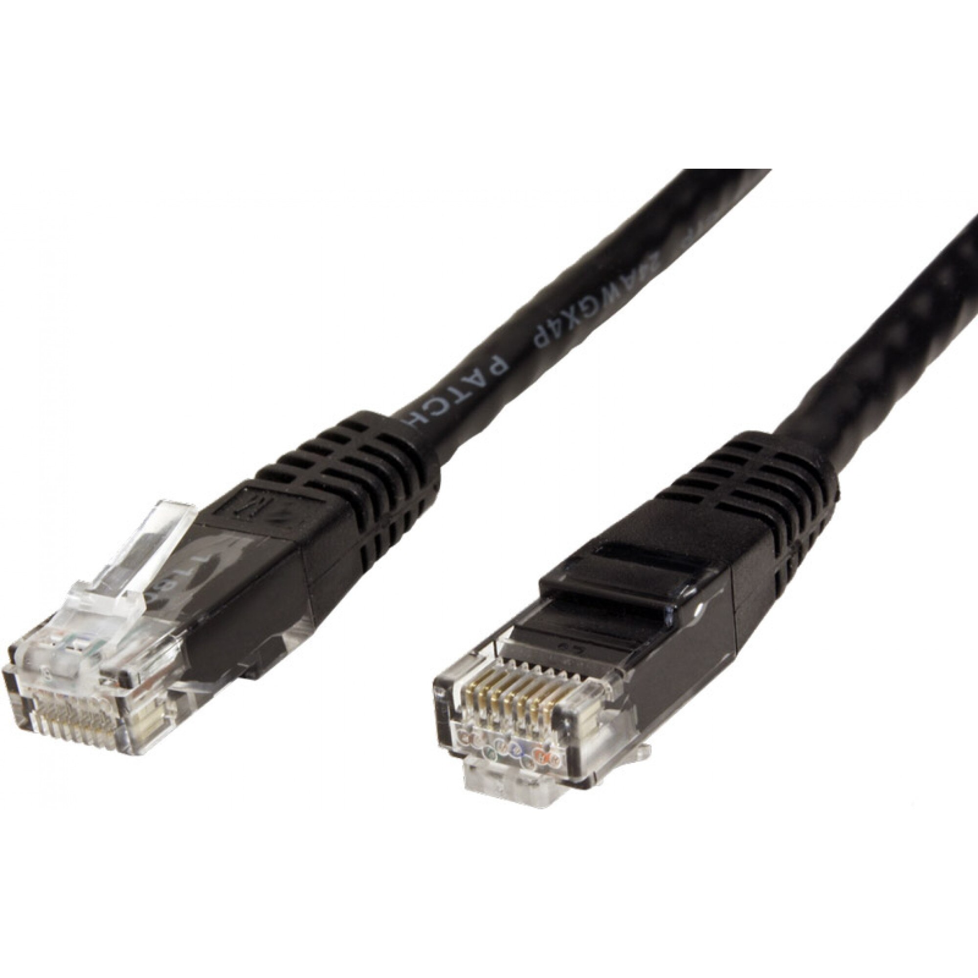 Cablu de retea RJ45 MYCON UTP Cat.6 1m Negru, CON1535 - eMAG.ro