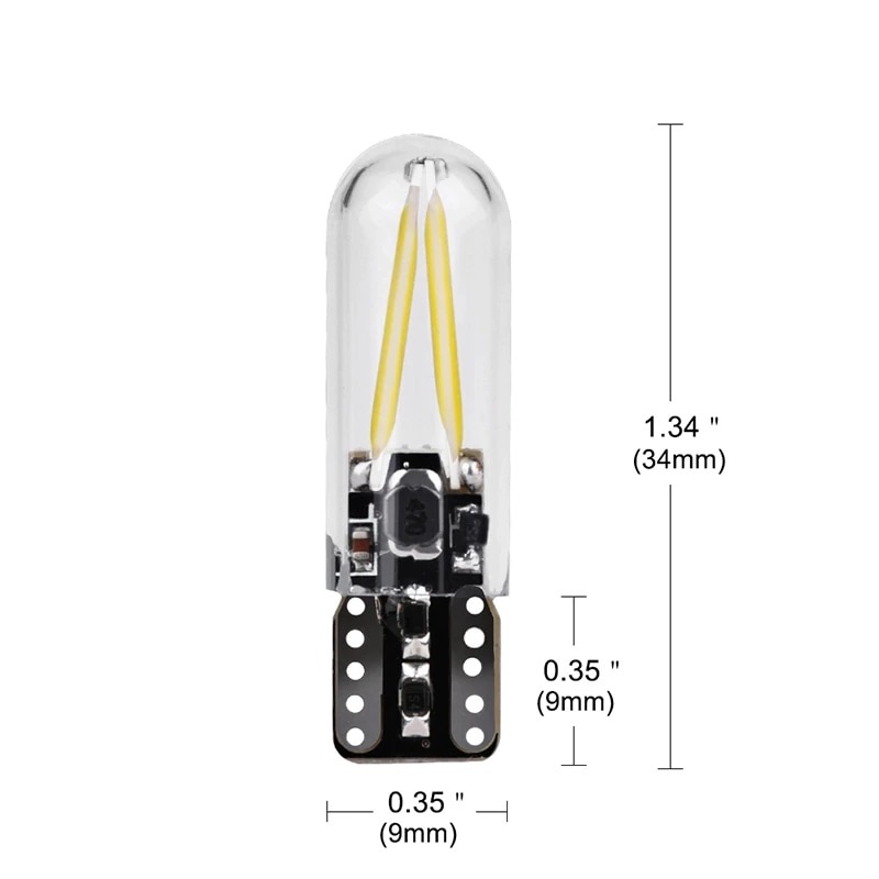Bec led pozitie auto cu canbus - T10 W5W culoare alb pur 6000k - model ...