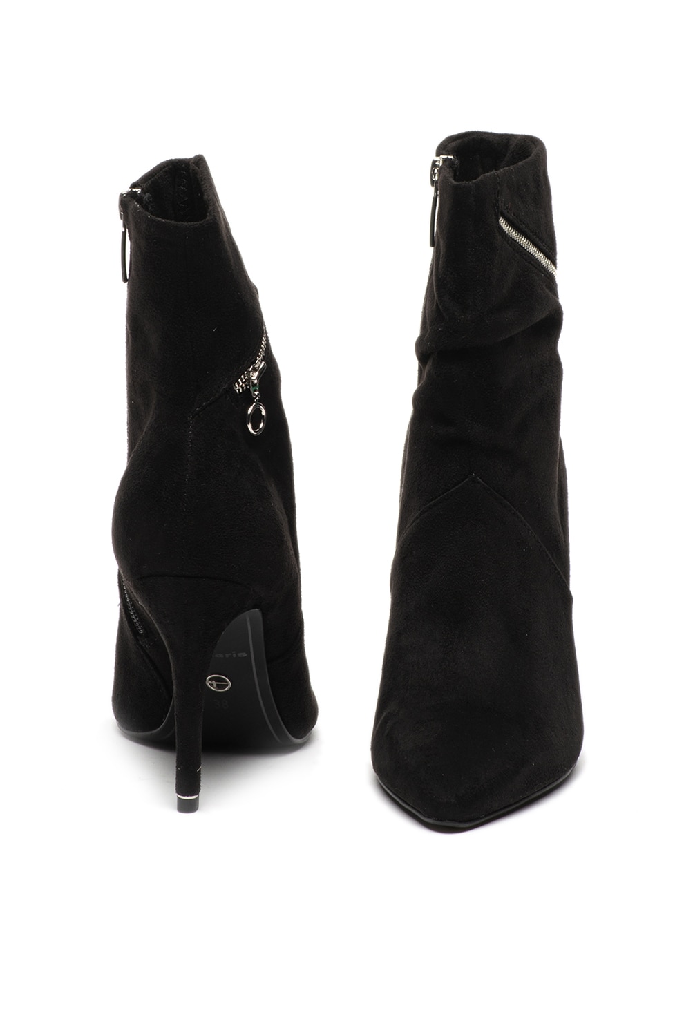 Tamaris, Botine cu toc inalt, Negru, 38 - eMAG.ro