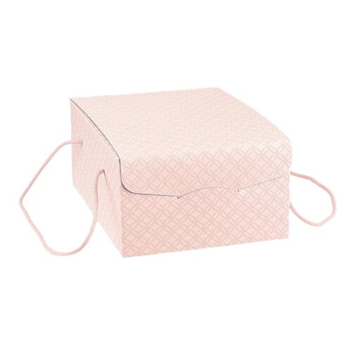 Cutie cadou cu snur matelasse rosa 295*225*130mm RiBOX - eMAG.ro