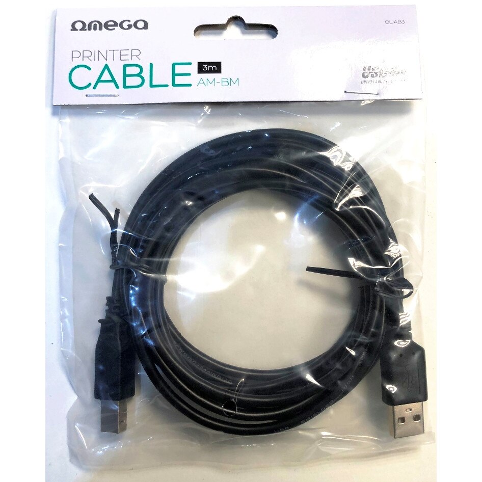 Cablu Omega USB2.0 TIP AB, 3m - eMAG.ro