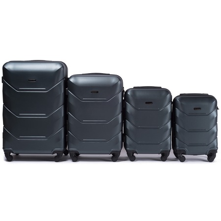 Set Troler, WINGS, PEACOCK, ABS, 4 Piese, Verde inchis - eMAG.ro