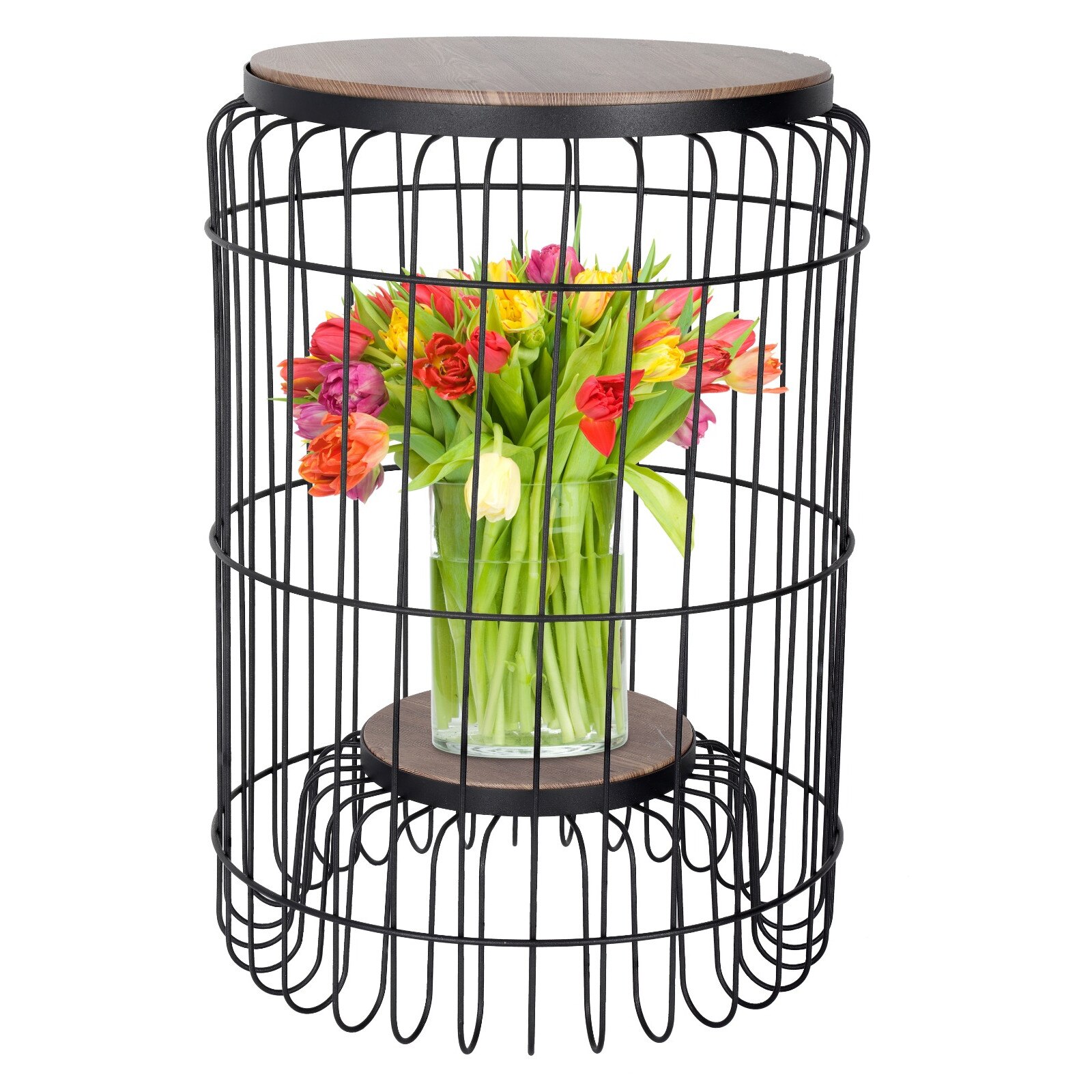 Masuta de cafea neagra ,stil modern, pentru living, inaltimea 65 cm si ...