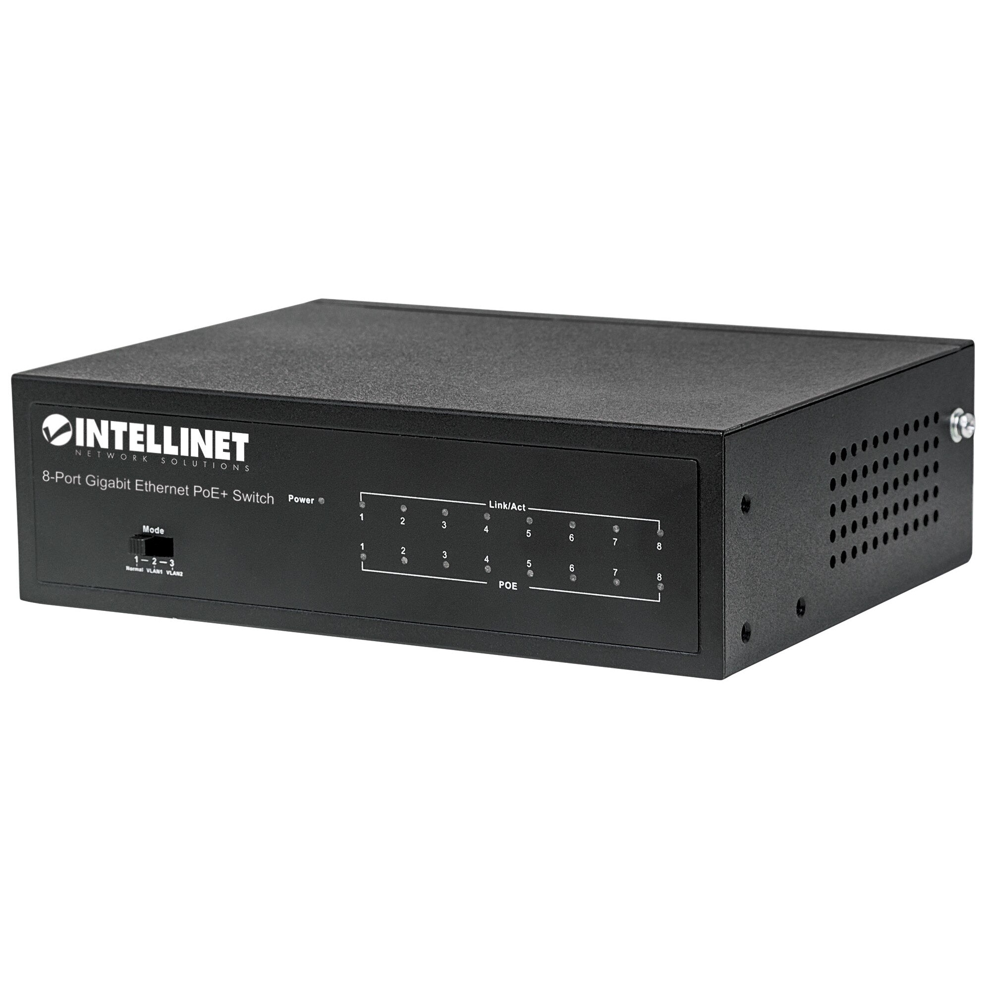 Switch Intellinet 561204, gigabit PoE / PoE + 60W, 8 x 10/100/1000 Mbps ...