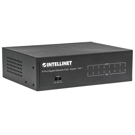 Switch Intellinet 561204, gigabit PoE / PoE + 60W, 8 x 10/100/1000 Mbps ...