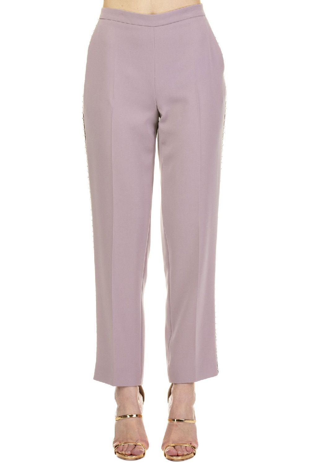 Pantaloni dama, Max Mara, Roz, 81310198000020, 46 - eMAG.ro