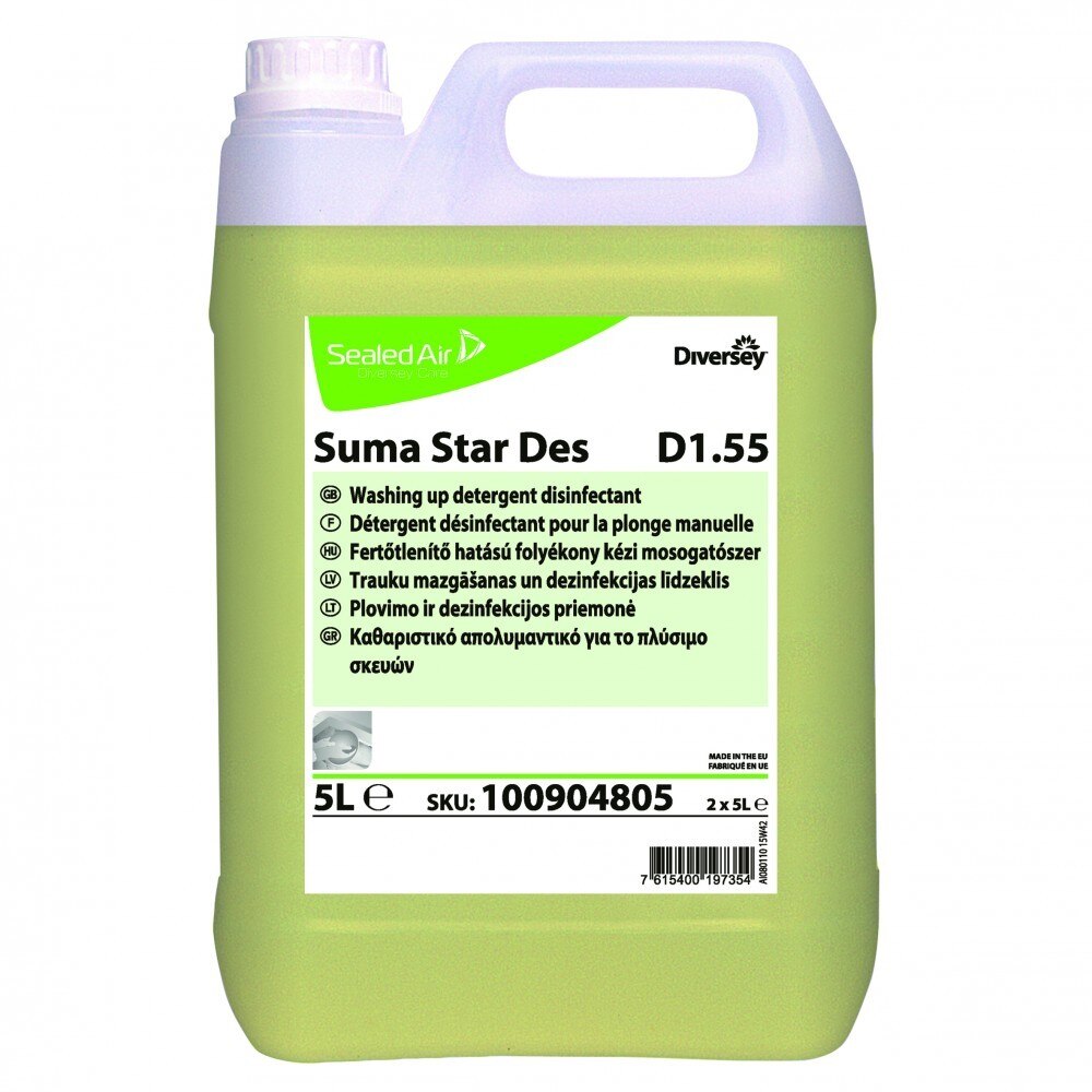 Suma Star Des D1.55 fertőtl. kézi mosogatószer 5 liter - eMAG.hu