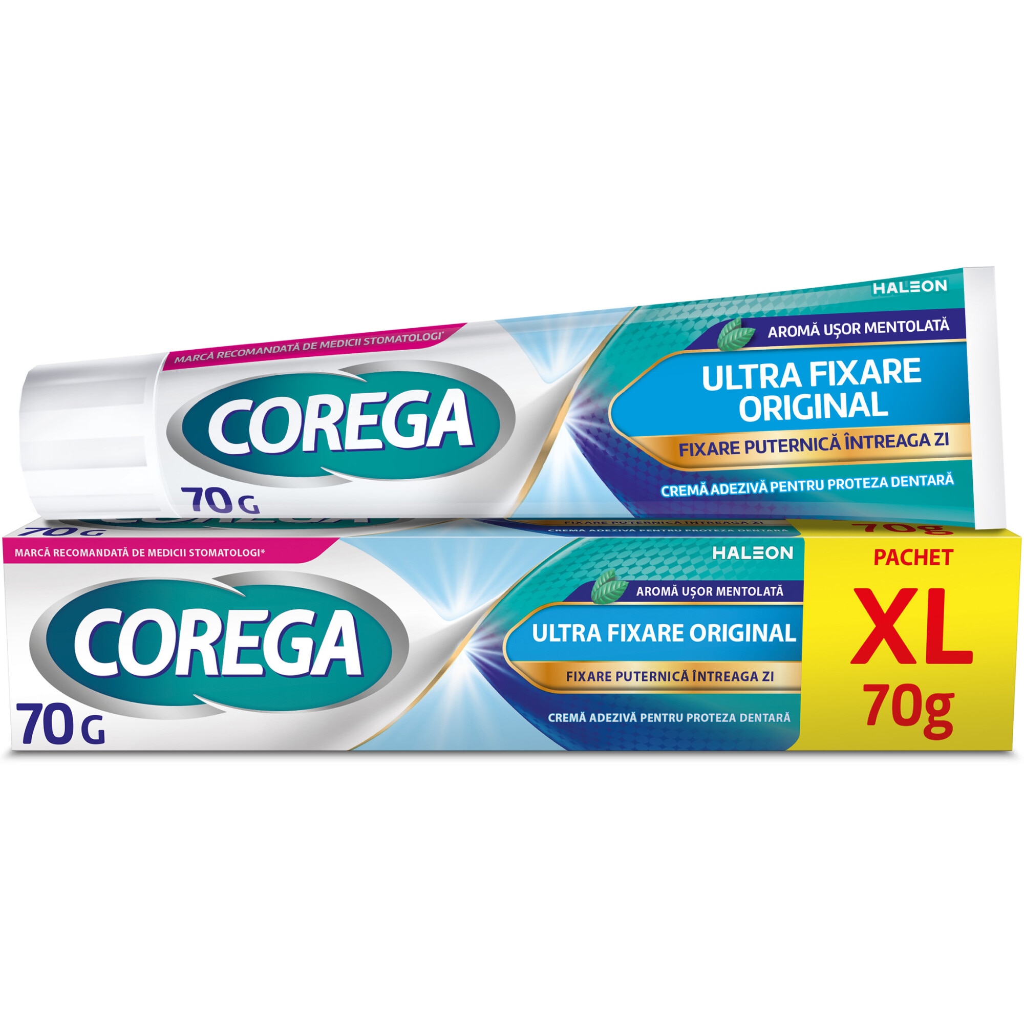 Crema adeziva pentru proteza dentara Corega Ultra Fixare Original, 70 g ...