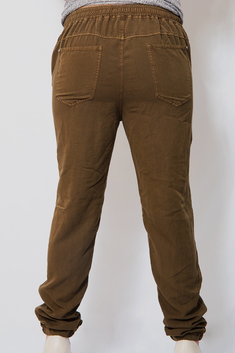 Pantaloni cu turul lasat Sisters Point,maro,34 - eMAG.ro