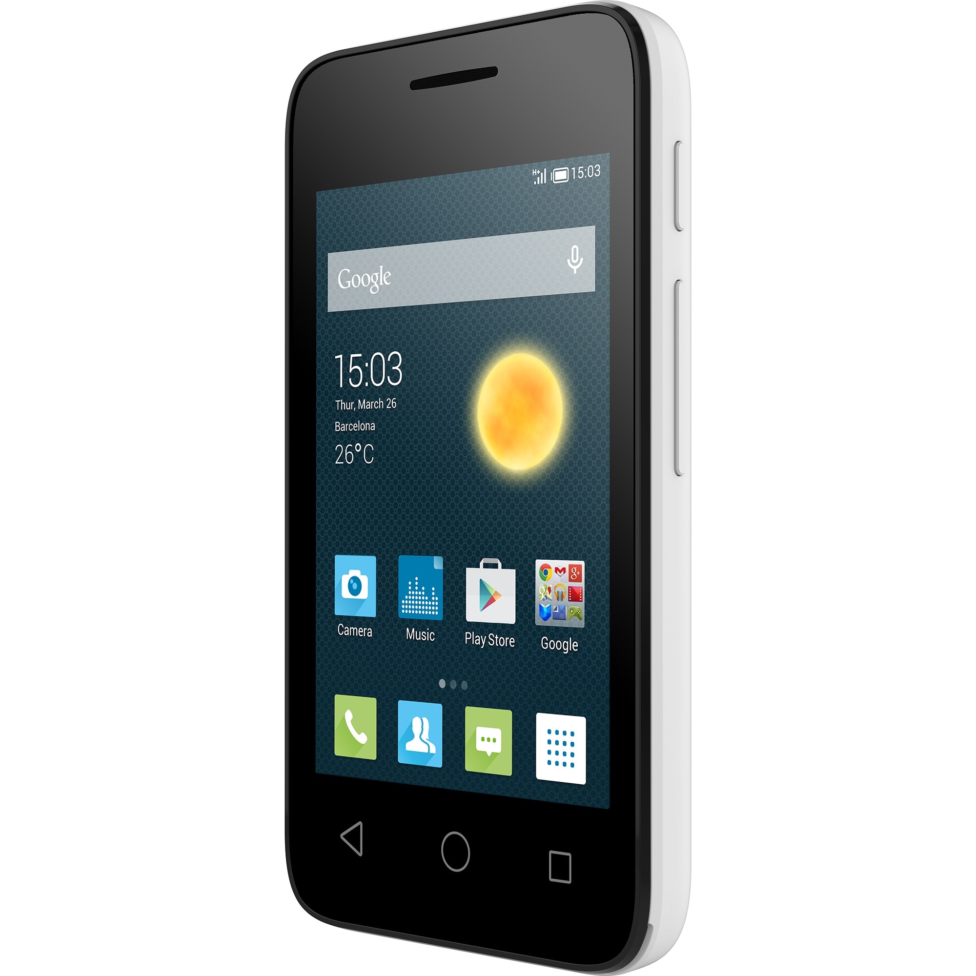 Telefon mobil Alcatel Pixi 3 (3.5), Dual Sim, White - eMAG.ro