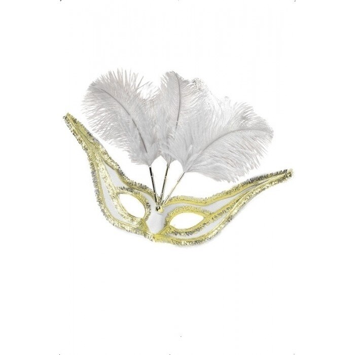 Masca De Bal - Alba - eMAG.ro