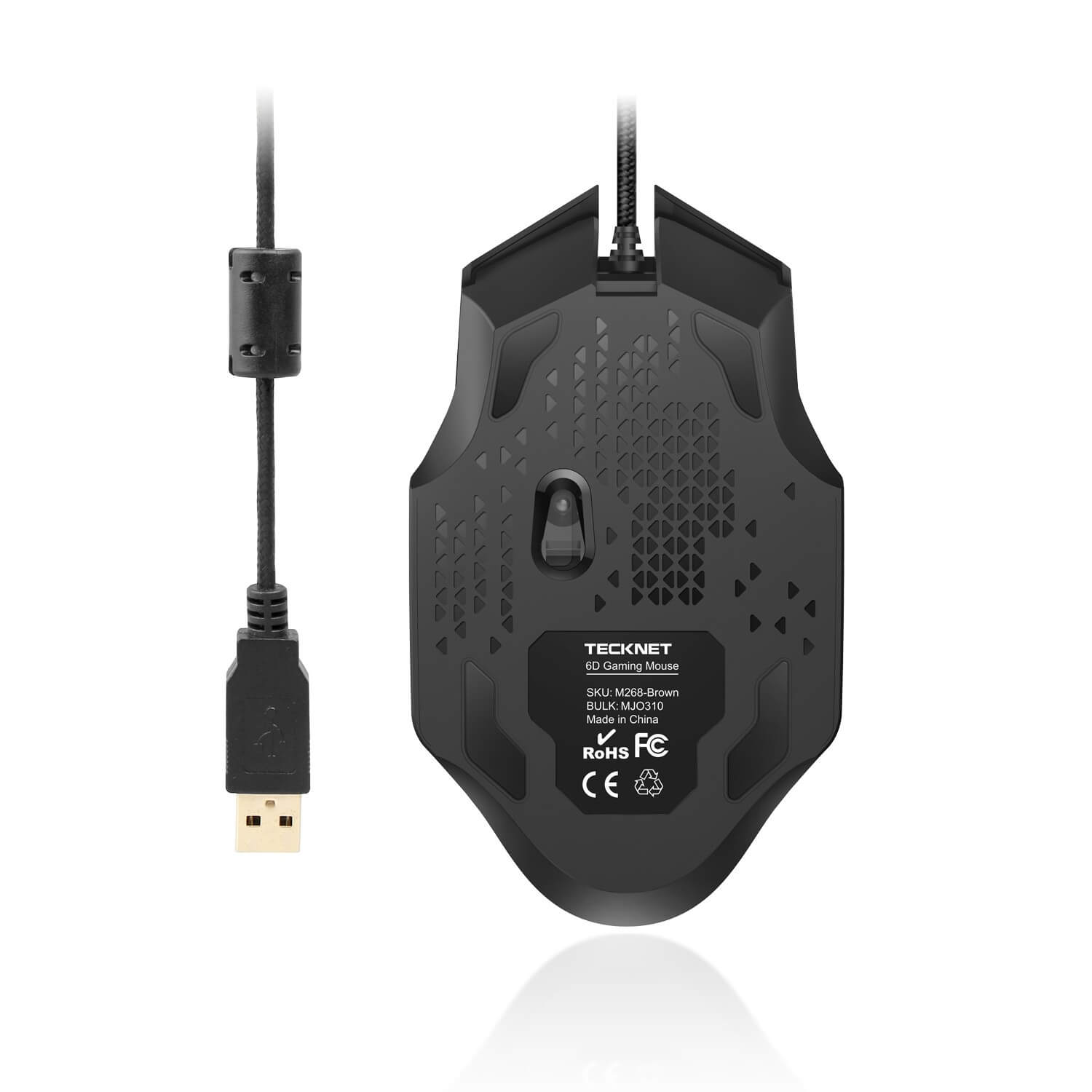 TeckNet M268 Raptor Gaming Mouse, 2000 DPI - геймърска мишка (за Mac и ...