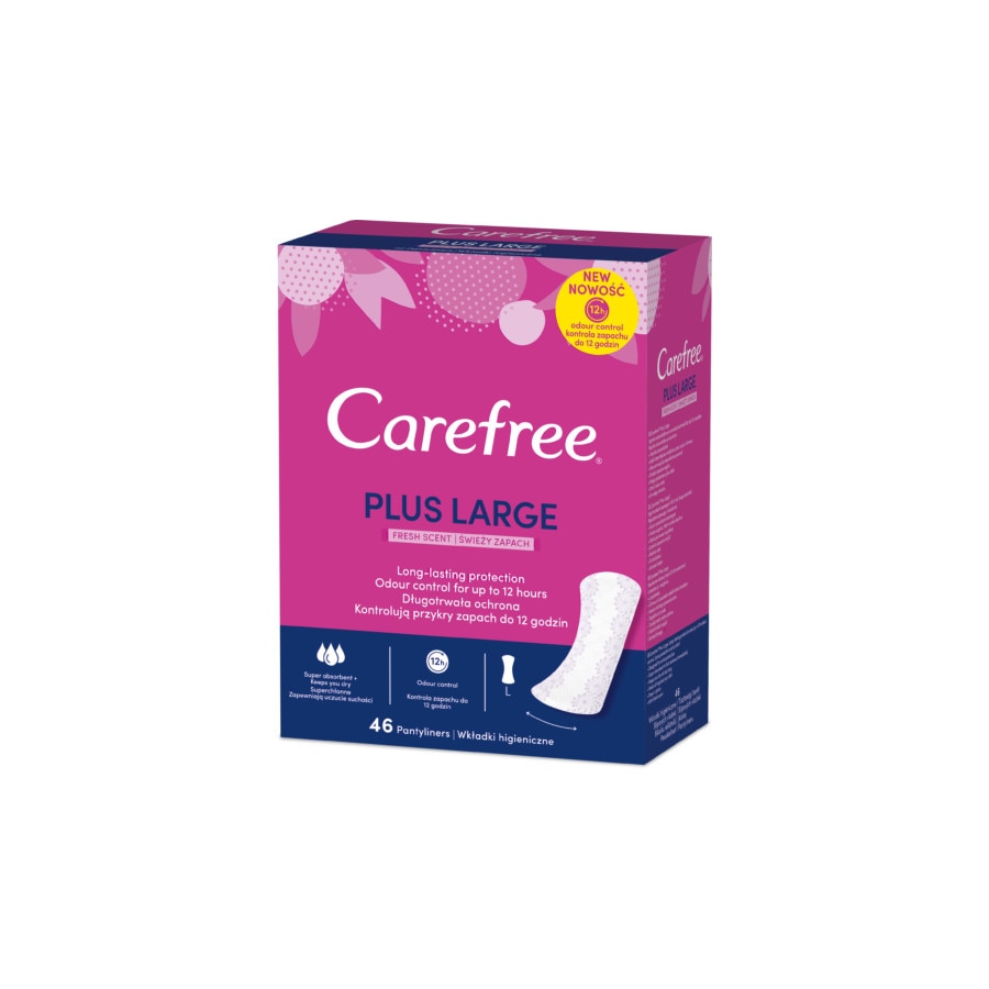 Carefree Plus Large Fresh 46 db - eMAG.hu