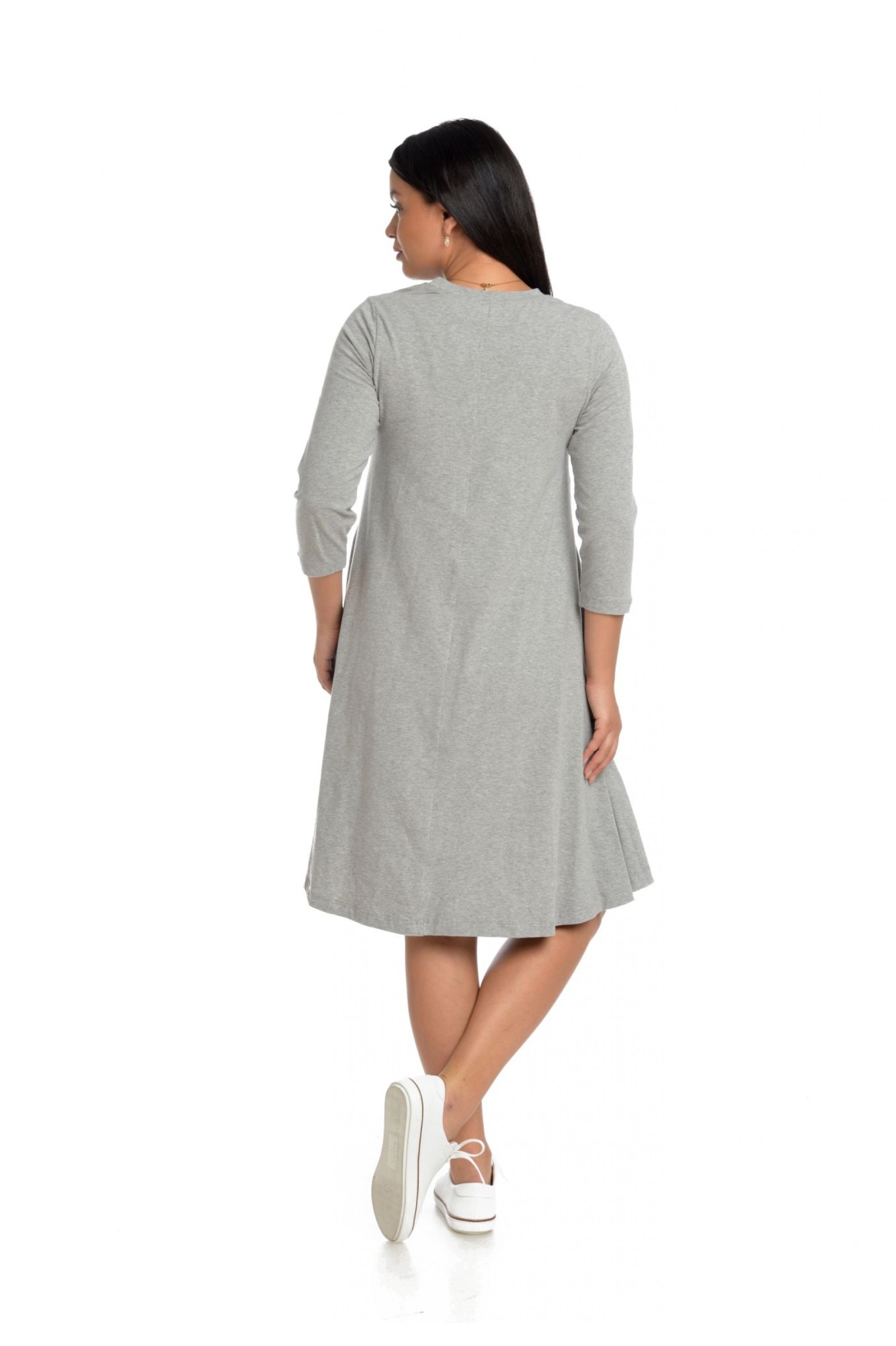 Rochie Dama Gri cu Buzunare - eMAG.ro