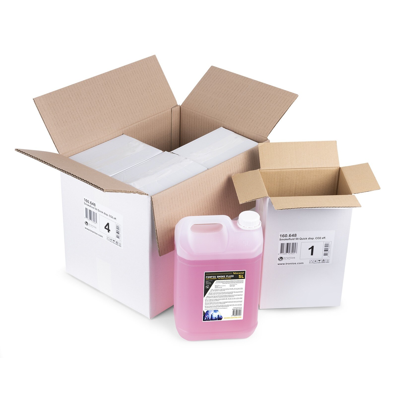 Lichid de fum cu eliminare rapida si efect CO2, roz, 5 litri, BeamZ ...