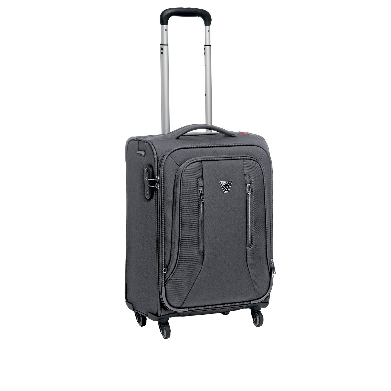 Troller Cabina Roncato City, 4 roti, Gri - eMAG.ro