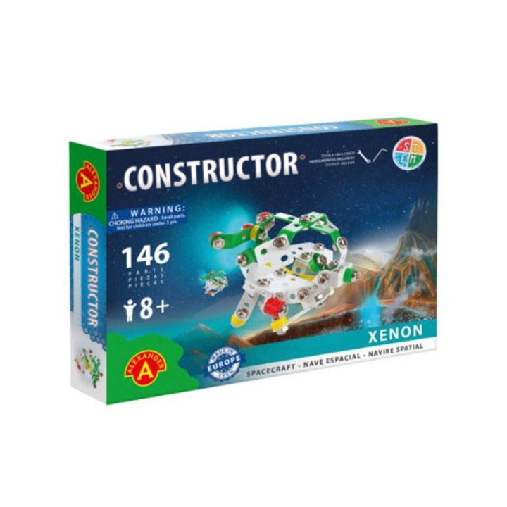 Jucarie de constructie model satelit,Alexander Toys, 146 buc, Alb - eMAG.ro