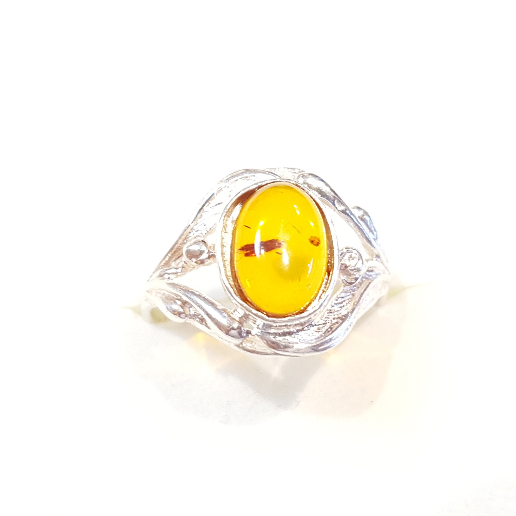 Borostyánköves ezüst gyűrű lengyel 54-es Jubilex 192 - eMAG.hu