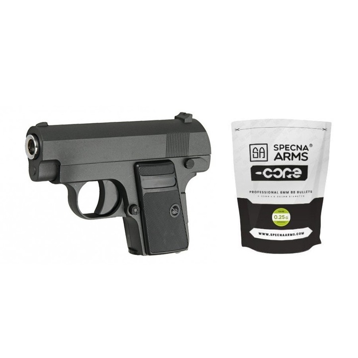 Pistol airsoft Colt C1 Ful metal plus 1000 de bile - eMAG.ro
