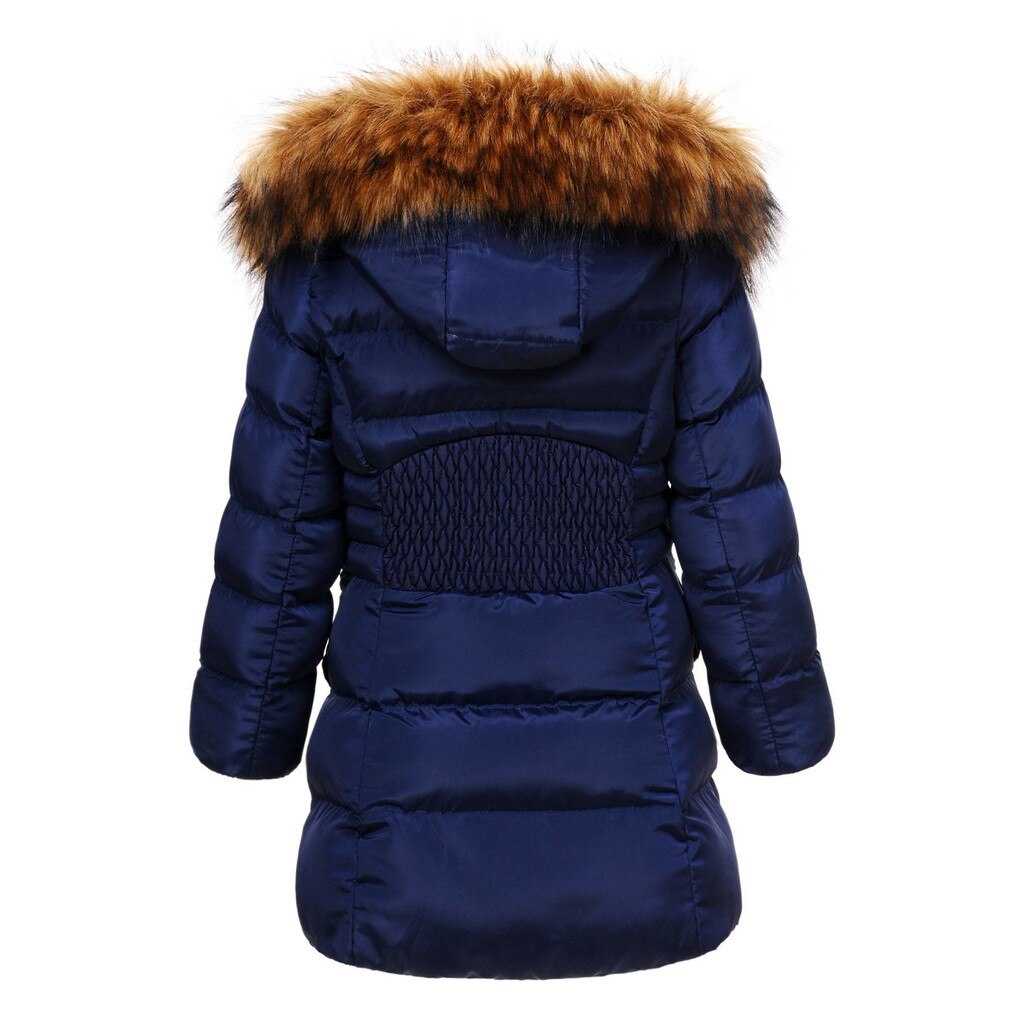 Geaca groasa fete, bleumarin, 92-98cm, 2-3ani - eMAG.ro