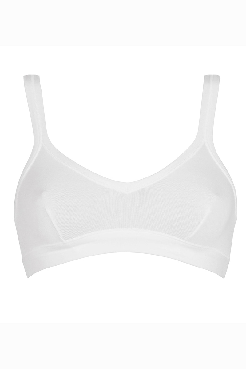 Bustiera din bumbac, Cotonella, Alb, XL - eMAG.ro