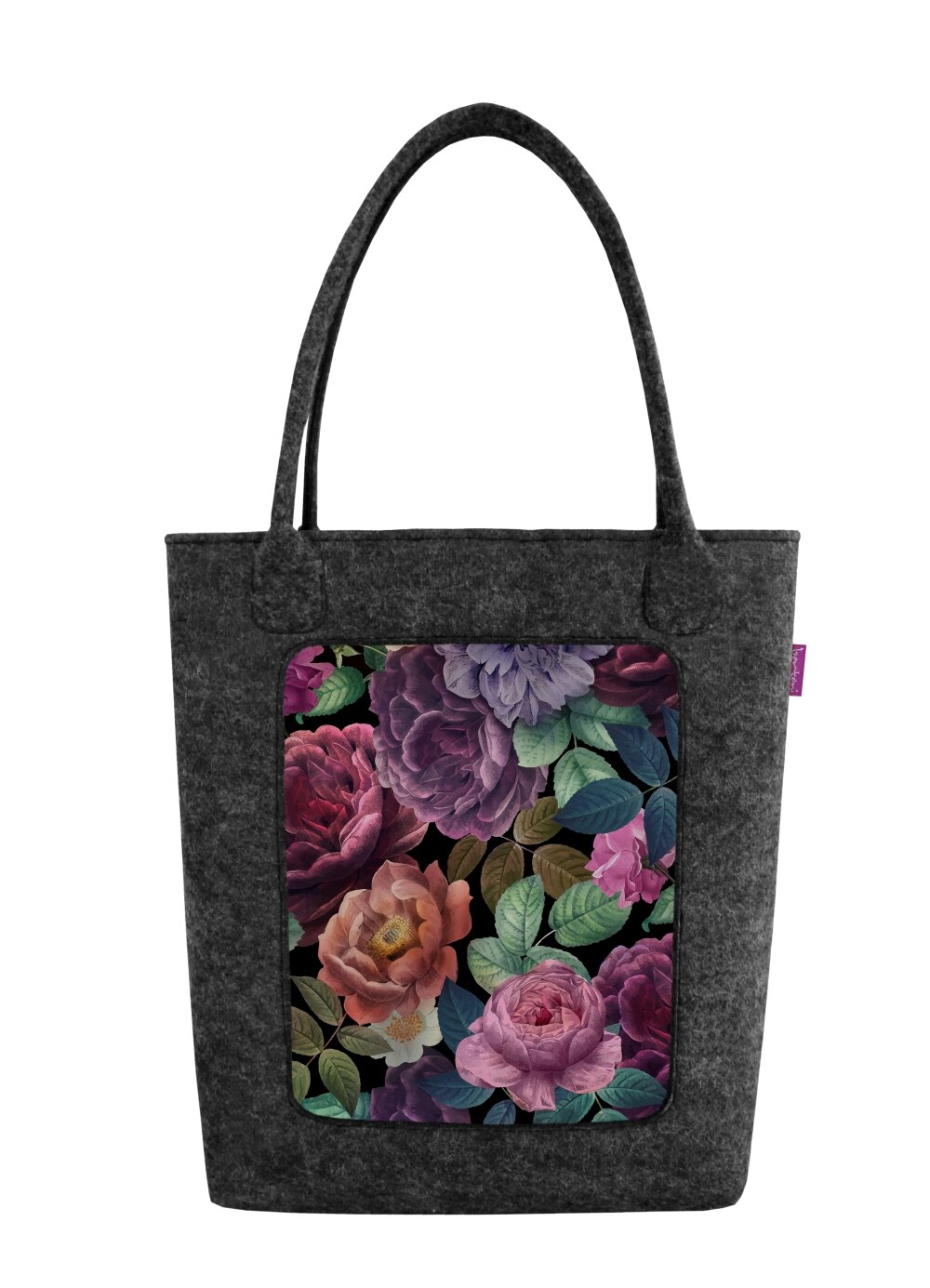 Bertoni, Geanta Swing Enigma din pasla ecologica, Imprimata, Multicolor ...