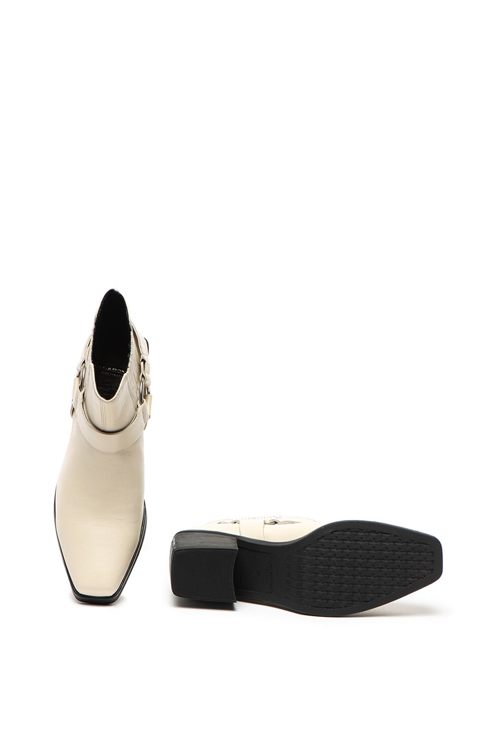 Vagabond Shoemakers, Боти Simone с масивен ток, Крем, 37 - eMAG.bg