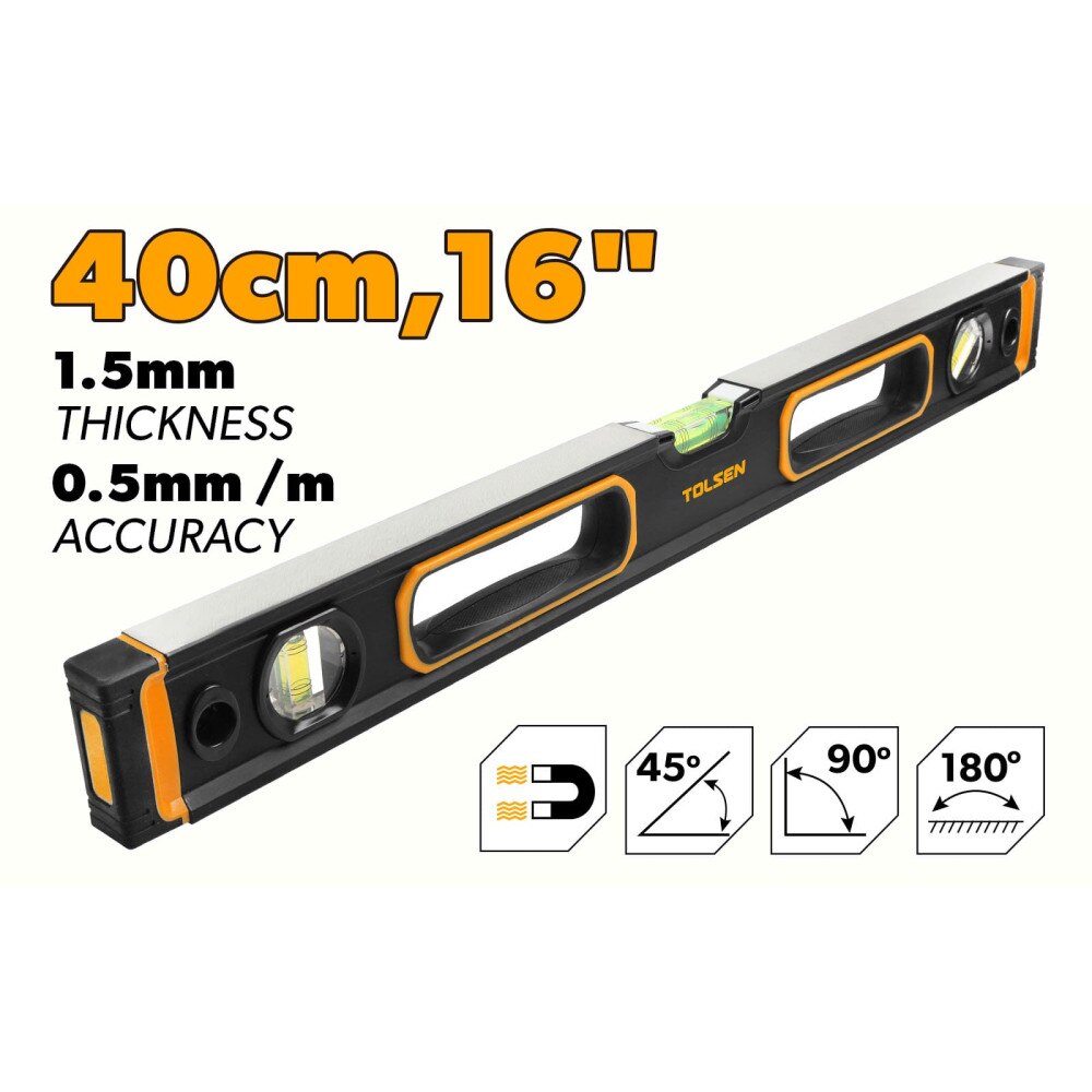Nivela cu magnet 40 cm, Industrial, Tolsen - eMAG.ro