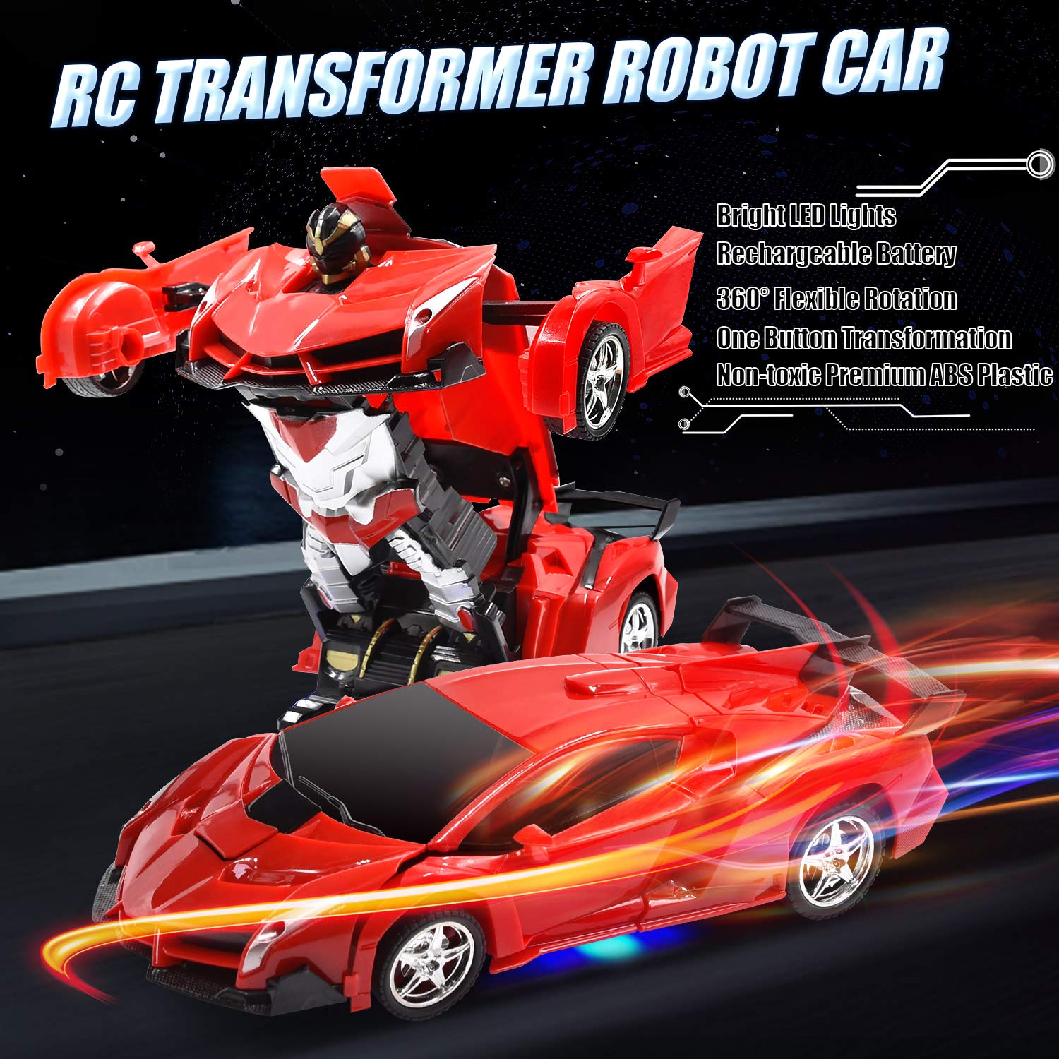 Детски робот AKU Robot, TRANSFORMERS HUGE 37X15X7.5cm Interactive ...