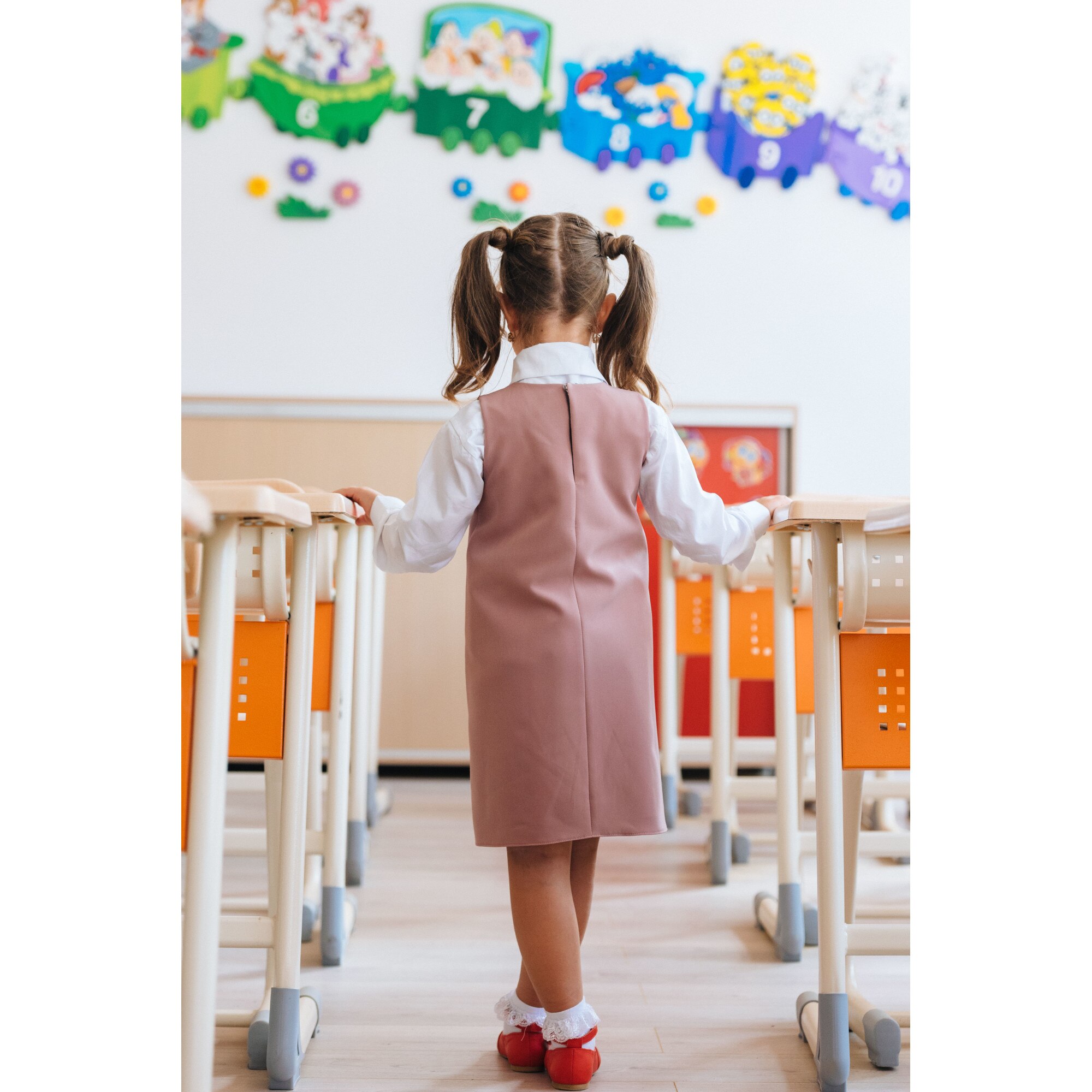 Uniforma scolara pentru fete, reversibila, La Robe de Mara, CHARMONY ...