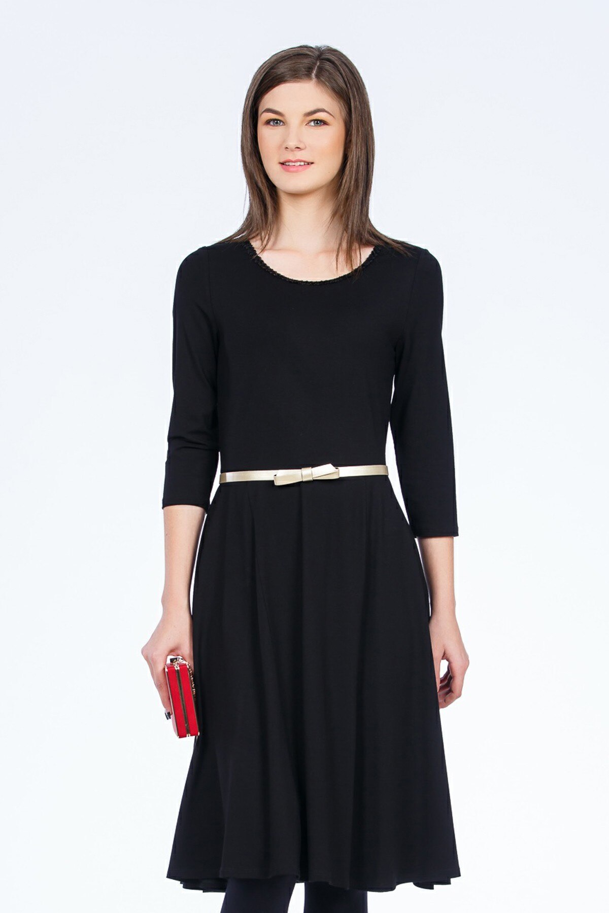 Rochie tricot Katarine, Negru Sense, 36 - eMAG.ro