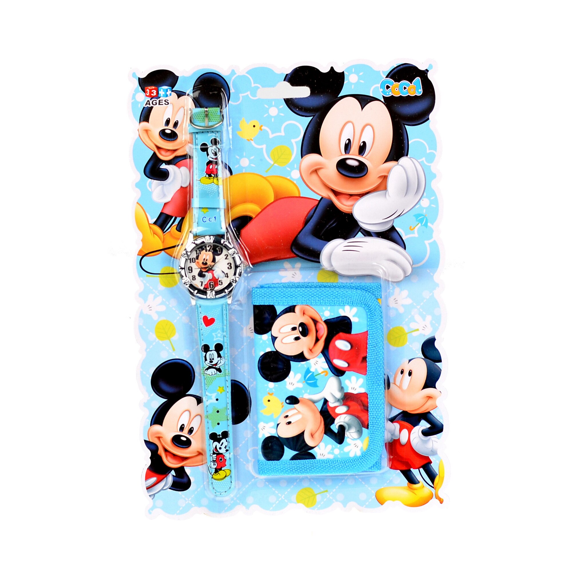 Set ceas pentru copii cu Mikey Mouse + portofel cadou - COCO6630 - eMAG.ro