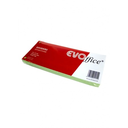 Separatoare din Carton EVOffice, Dimesiune 10x24 cm, 100 File/Set ...