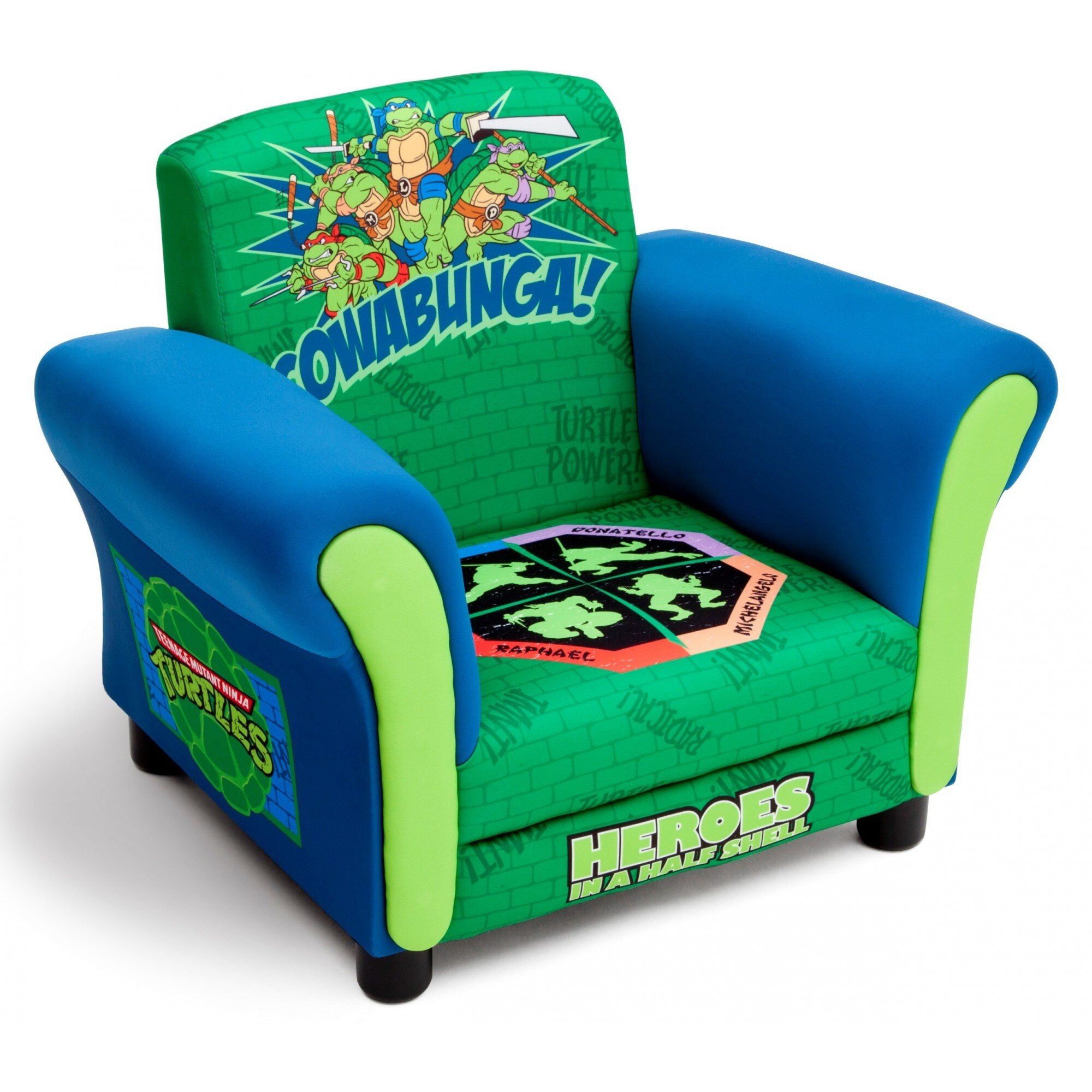 Fotoliu cu cadru din lemn Testoasele Ninja - eMAG.ro