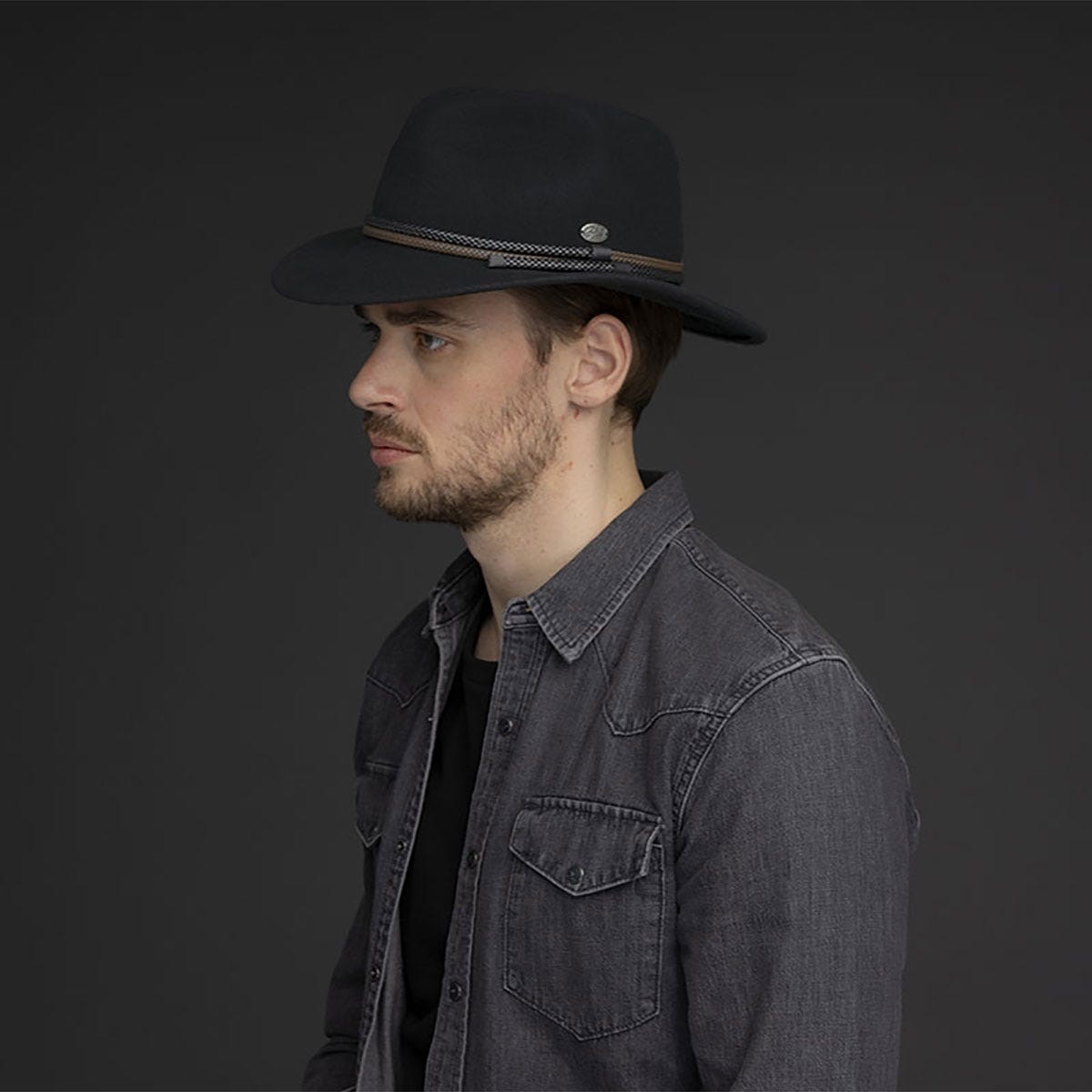 Palarie Bailey of Hollywood Nelles LiteFelt Fedora Negru - eMAG.ro