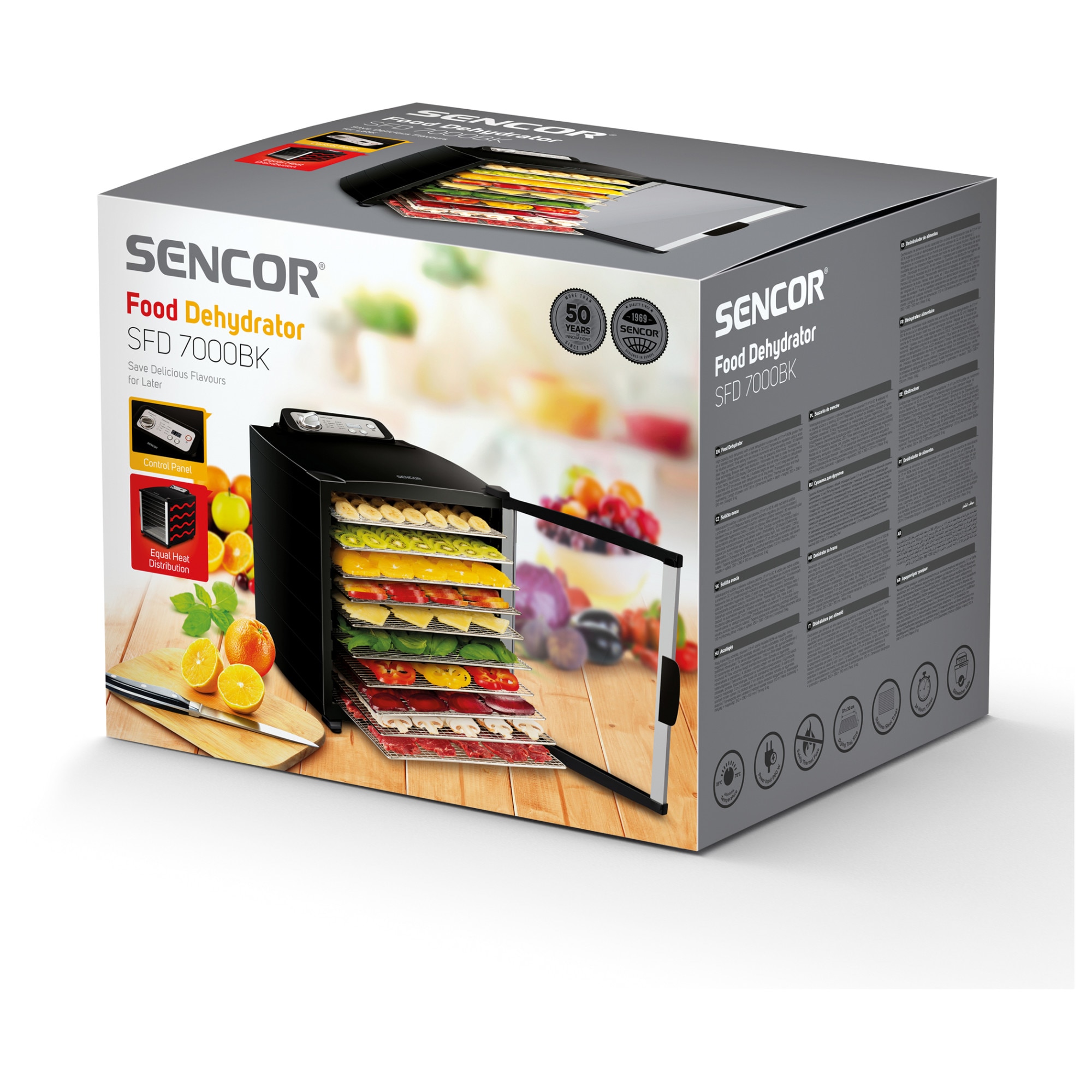 Uscator fructe, Sencor, 800 W, Negru - eMAG.ro