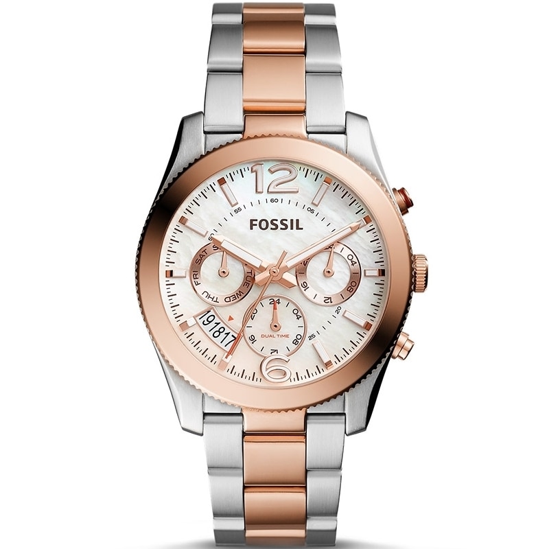 Ceas dama Fossil ES4135 Quartz Argintiu, Rose gold - eMAG.ro