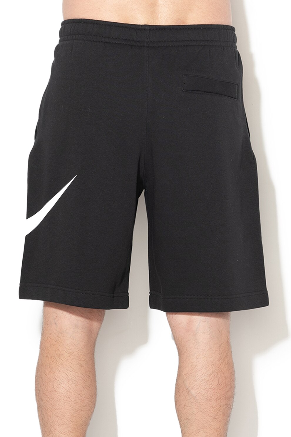 Nike, Pantaloni scurti cu imprimeu logo Sportswear Club, Negru, M - eMAG.ro