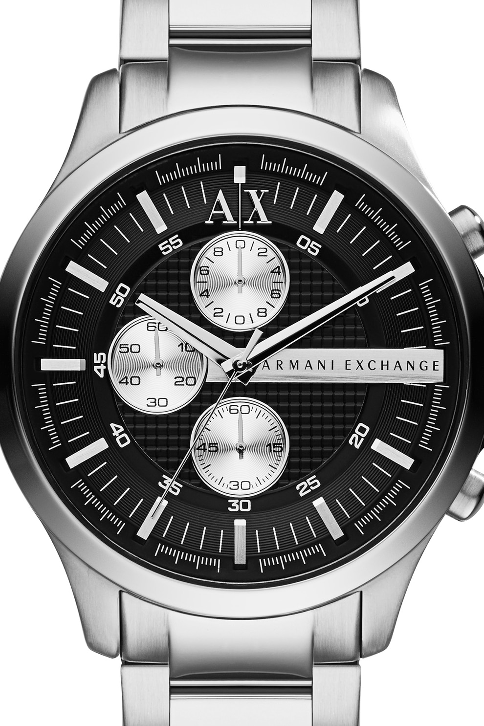 ARMANI EXCHANGE, Часовник от инокс с хронограф и лого, Сребрист - eMAG.bg